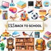 Back to School Clipart Bundle 135 Animated Back to School PNG Clipart ...