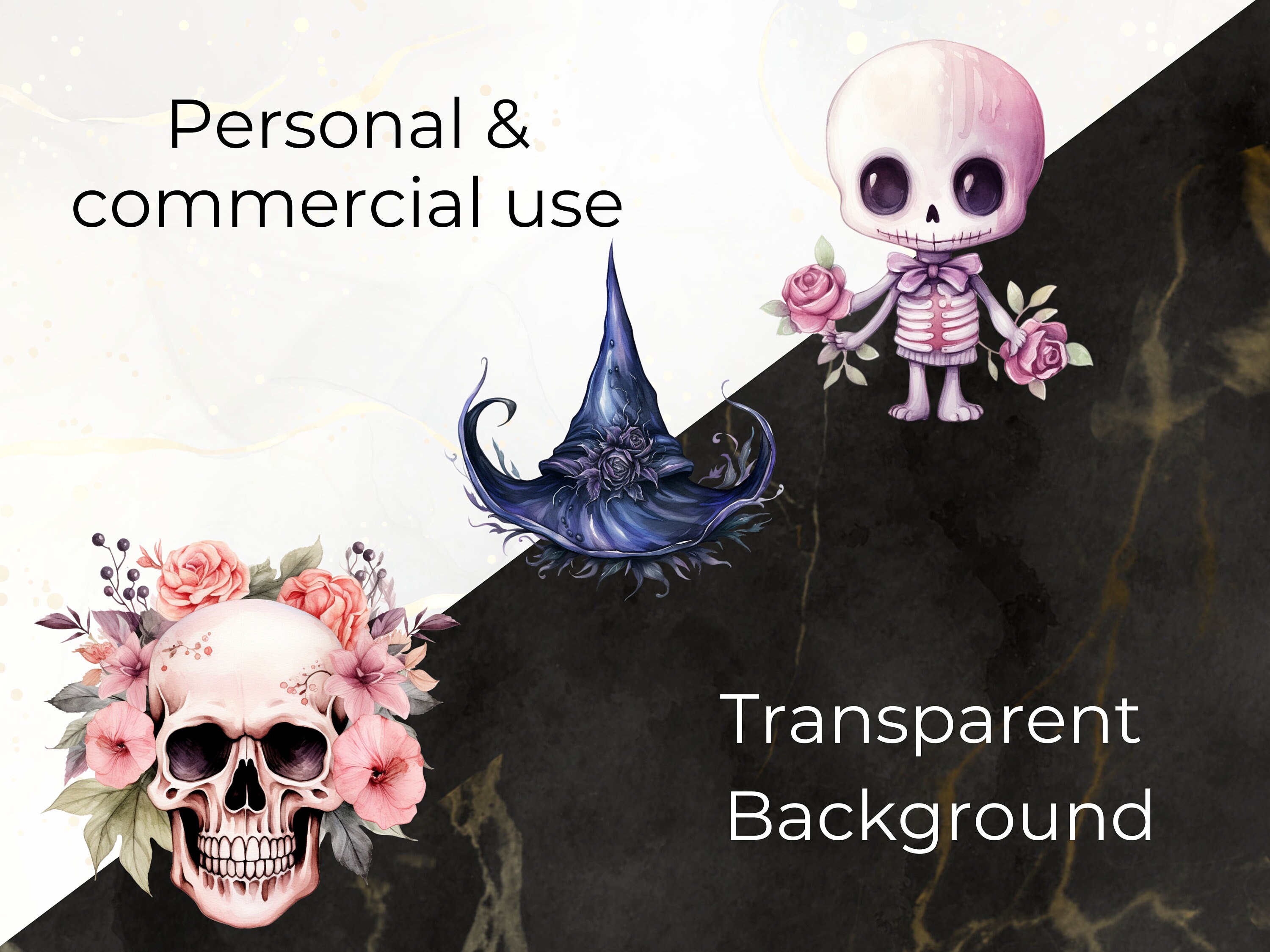Spooky Clipart Mega Bundle - 400 Spooky Decorations Clipart, Spooky ...
