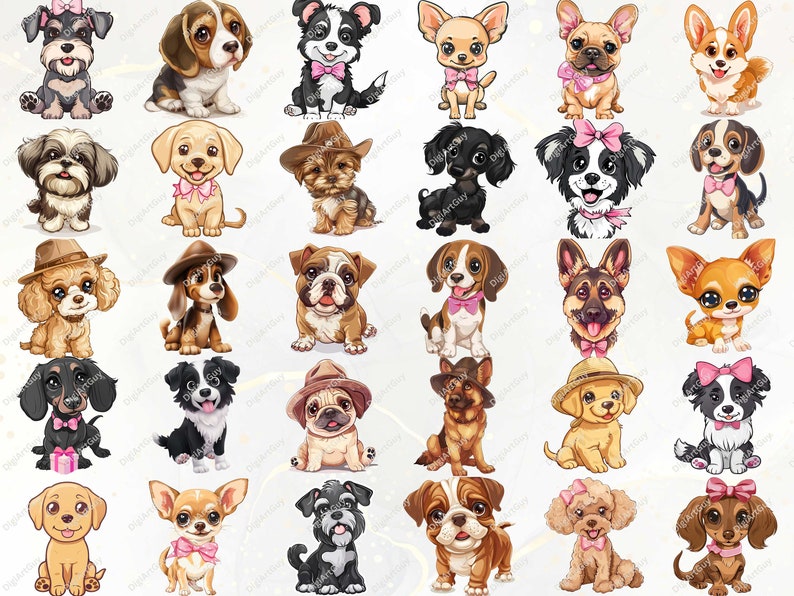 Kawaii Dog Clipart Cute Kawaii PNG Clipart Kawaii Animals PNG Dog ...