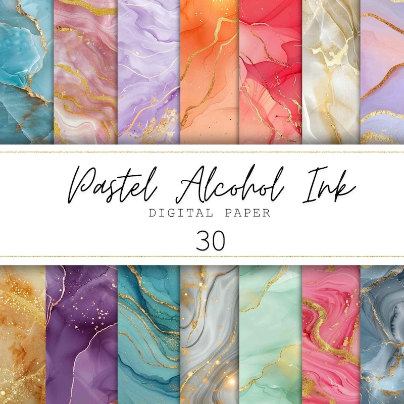 Marble Ink Abstract - Etsy