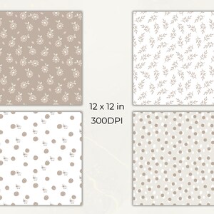 Boho Seamless Digital Paper Neutral Boho Digital Paper Seamless Pattern ...