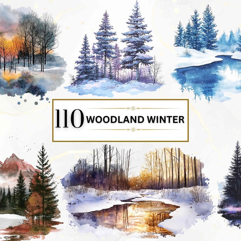 Watercolor Scenic Background - Etsy UK