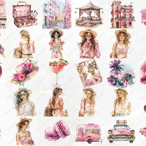 Holiday Clipart Watercolor Travel Clipart Summer Holiday PNG Summer ...