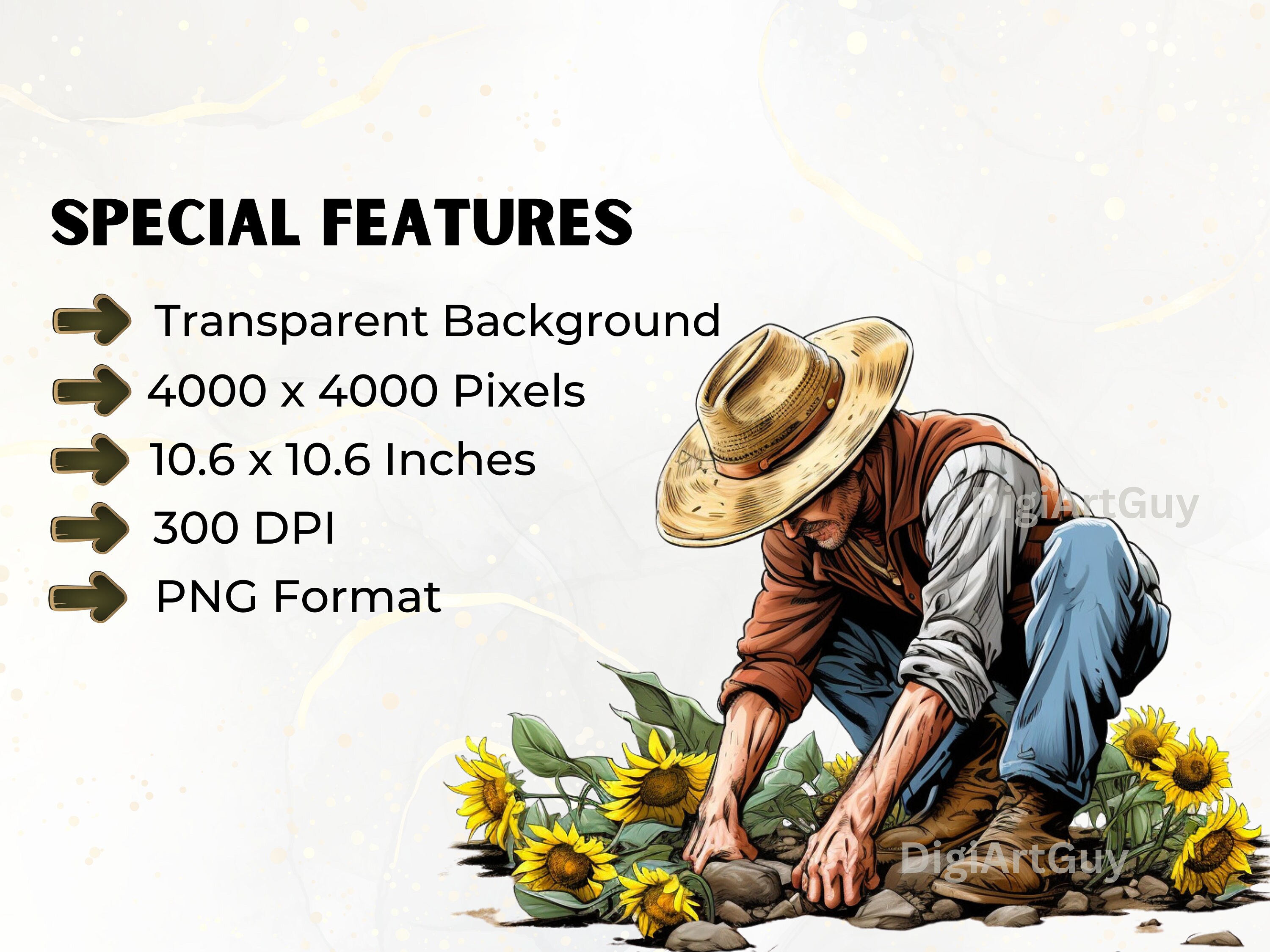 Flower Farming Clipart Bundle - 82 Pngs, Flower Farming Pngs, Nursery ...