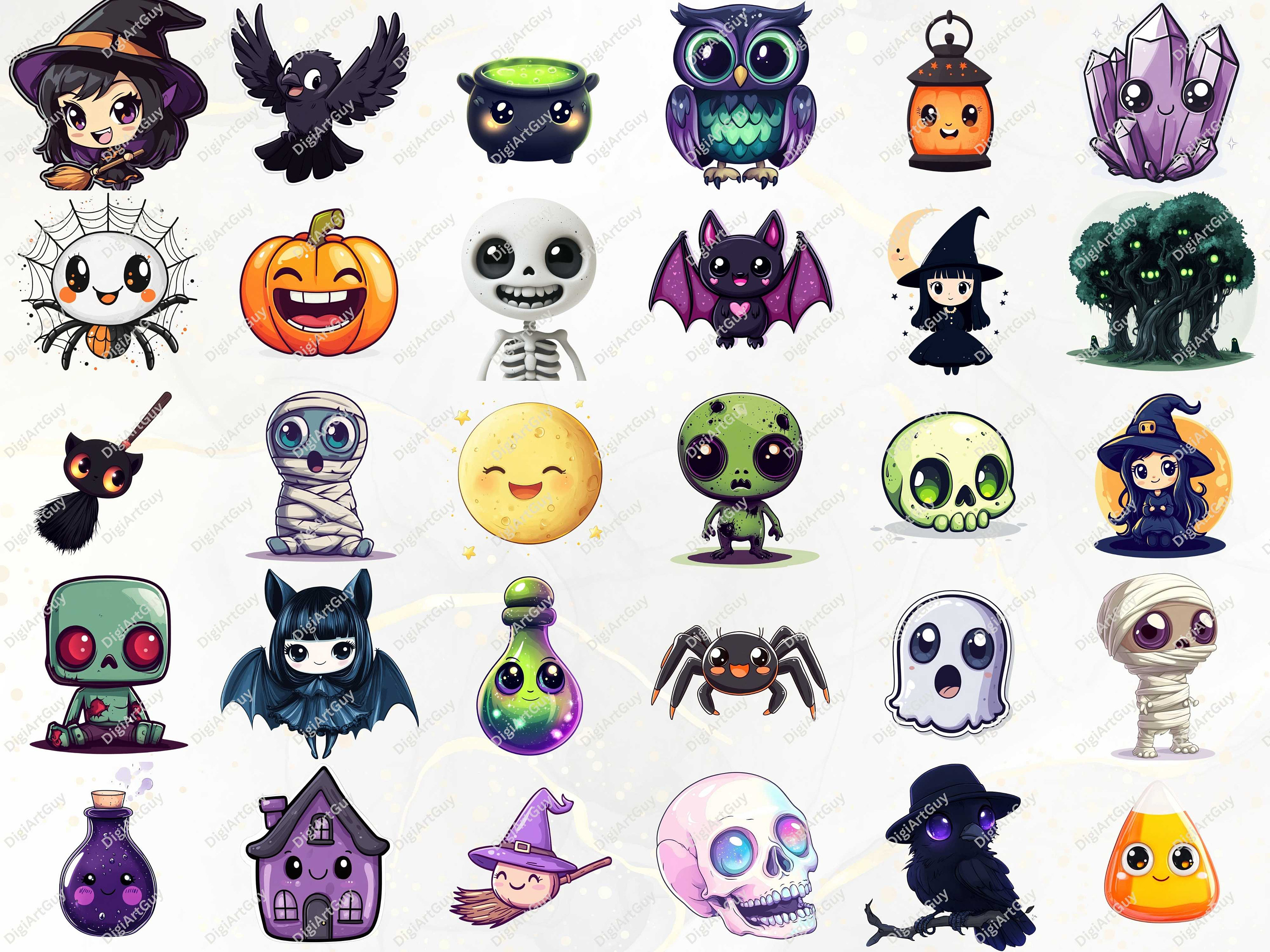 Spooky Kawaii Clipart Cute Spooky Clipart Creepy Kawaii PNG Pumpkin PNG ...