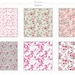 Pink Floral Seamless Pattern Roses Digital Paper Junk Journal Paper ...
