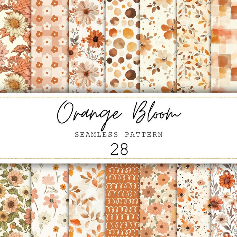 Orange Paper Flowers - Etsy