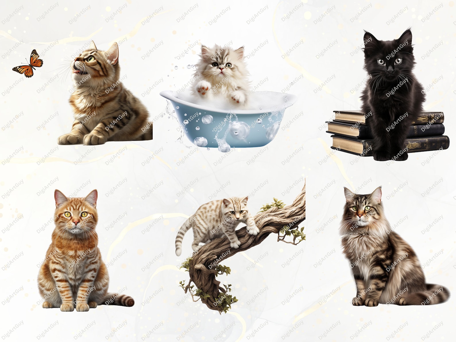 Ultra Realistic Cats PNG Bundle 36 Cats Clipart Pngs Cats - Etsy