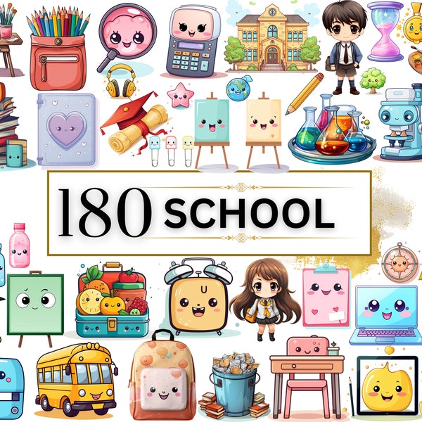 School Kawaii Planner - Etsy
