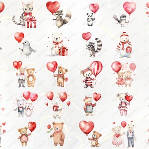 Valentines Animals Clipart - 260 Valentines Day Clipart, Valentine PNG ...