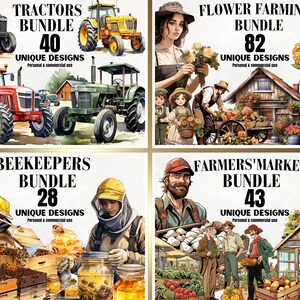 Farm PNG Mega Bundle - 650 Farm Pngs, Farm Clipart, Watercolor Farm ...