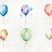 Balloons Clipart Watercolor Birthday Clipart Party Balloon PNG Set ...
