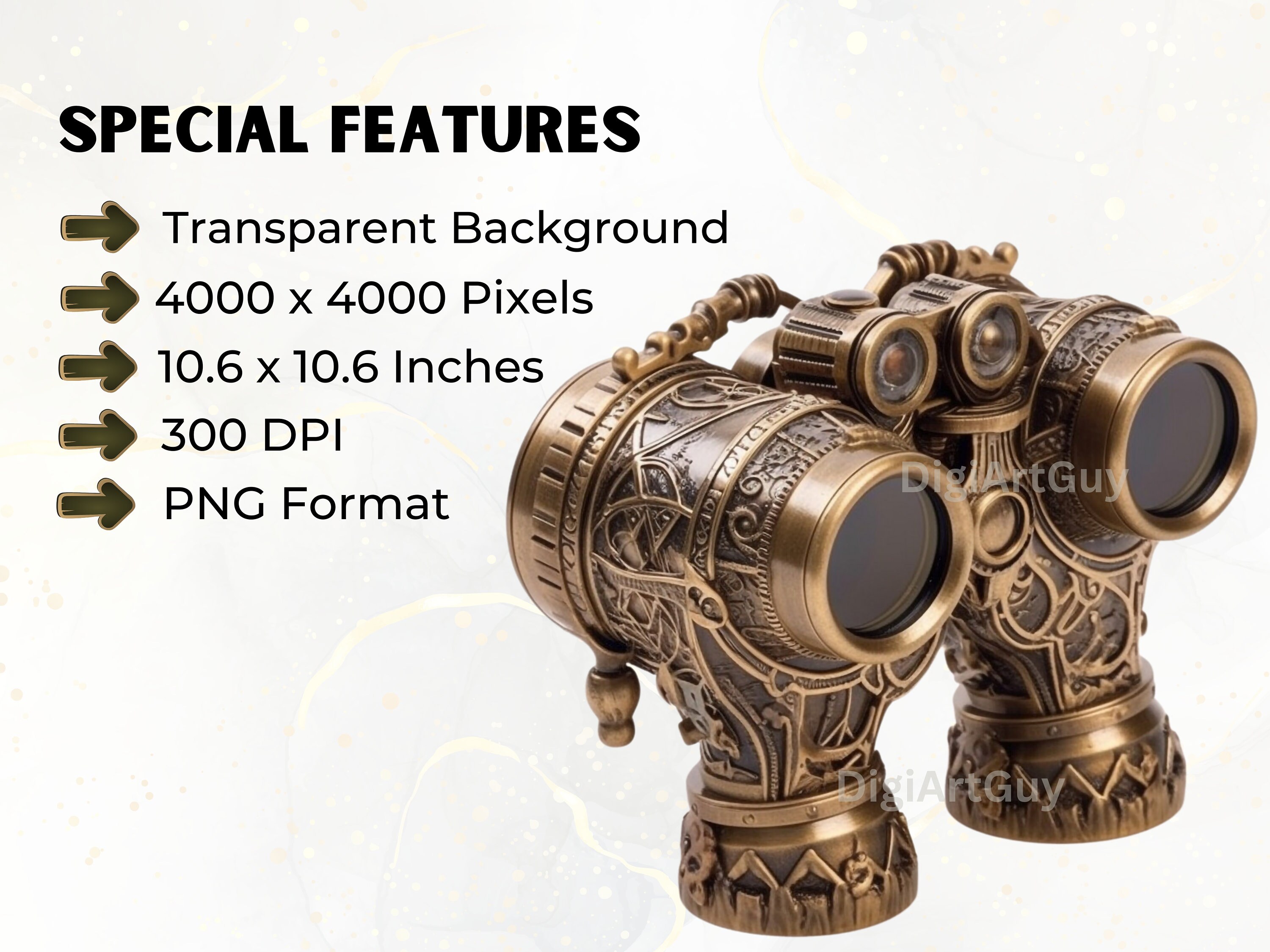Steampunk Gadgets Clipart Bundle - Watercolor Steampunk Clipart ...