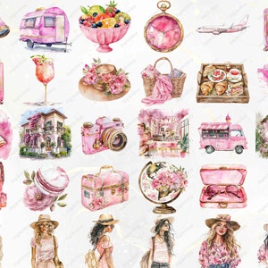 Holiday Clipart Watercolor Travel Clipart Summer Holiday PNG Summer ...