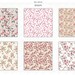 Pink Floral Seamless Pattern Roses Digital Paper Junk Journal Paper ...