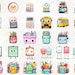 Kawaii Clipart Bundle 180 Cute Kawaii PNG Clipart Set, Cute School ...