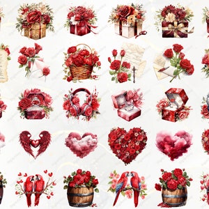 Valentines Clipart - 330 Red Valentines Day Clipart, Sweet Valentine ...