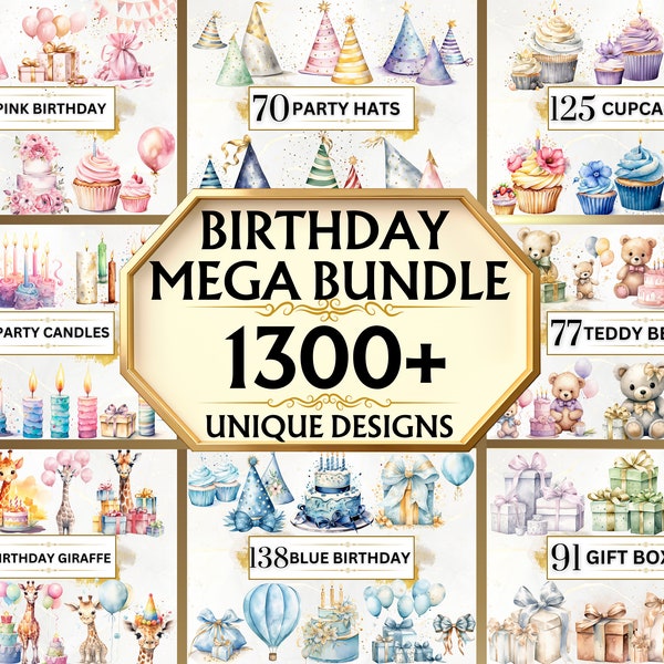 Birthday Clipart - Etsy