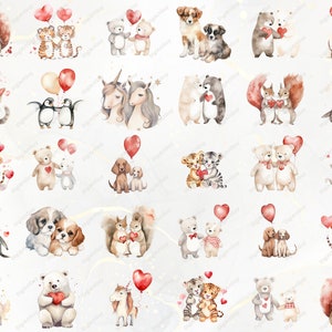 Valentines Animals Clipart - 260 Valentines Day Clipart, Valentine PNG ...