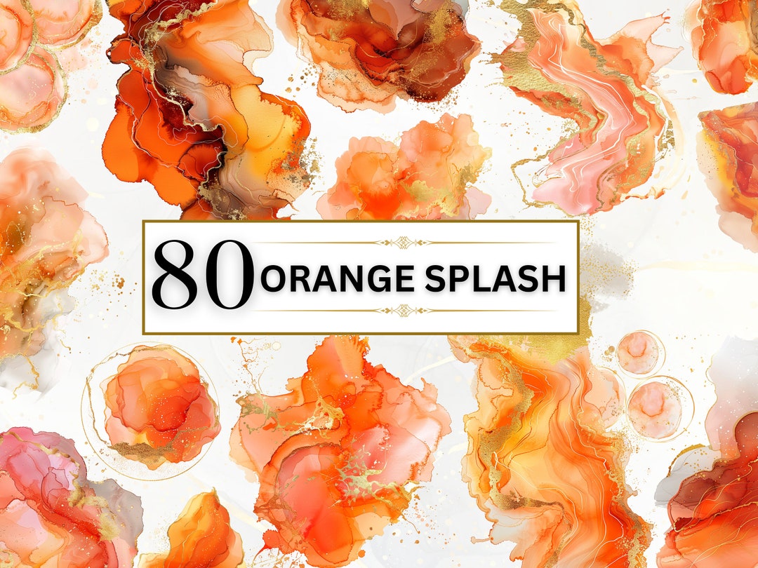 Splash Clipart Watercolor Splashes PNG Watercolor Alcohol Ink Clipart ...