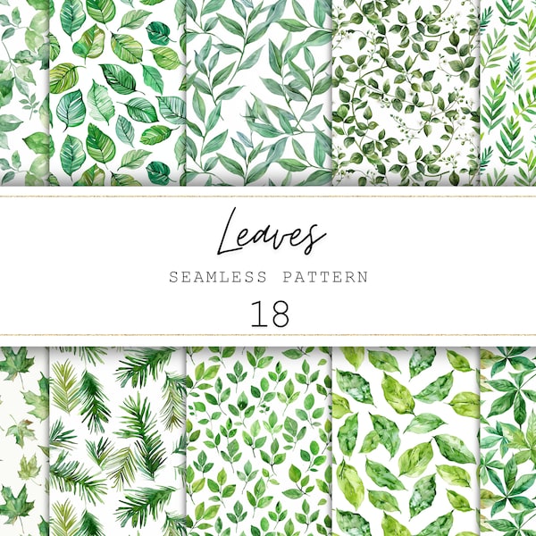 Green Leaves Art Print - Etsy