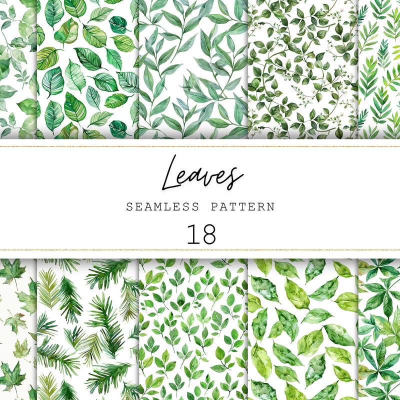 Aesthetic Green Leaves Wallpaper Desktop - Etsy Australia