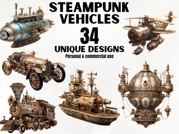 Steampunk Vehicles Models
