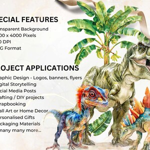 Watercolor Dinosaur Clipart Colourful Dinosaur PNG Dino Clip Art ...