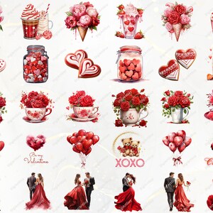 Valentines Clipart - 330 Red Valentines Day Clipart, Sweet Valentine ...