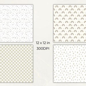 Boho Seamless Digital Paper Neutral Boho Digital Paper Seamless Pattern ...