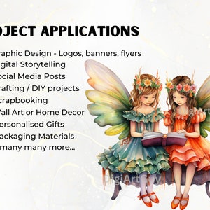 Book Fairy Watercolor Clipart - 33 Watercolor Fairy Images, Fairytale ...