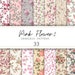 Pink Floral Seamless Pattern Roses Digital Paper Junk Journal Paper ...