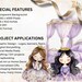 Lilac Princess Watercolor Clipart Cute Princess PNG Cinderella Clipart ...