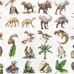 Dinosaur Clipart Watercolor Dinosaur PNG Dino Clip Art T-rex Clipart ...