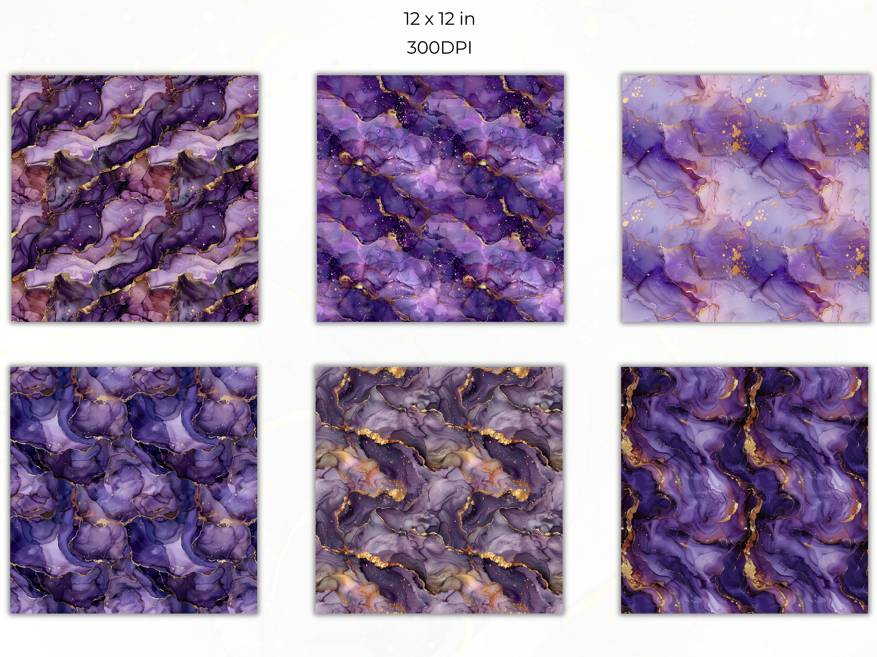 Purple Digital Seamless Pattern Marble Digital Paper Splash Background ...