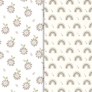 Boho Seamless Digital Paper Neutral Boho Digital Paper Seamless Pattern ...