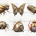Steampunk Insects Clipart Bundle - 29 Watercolor Steampunk Pngs ...