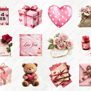 Love Letter Clipart Valentine's Day PNG Happy Valentines Day Clipart ...