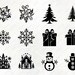 Winter Silhouette Clipart Watercolor Winter Clipart Pngs Cozy Winter ...