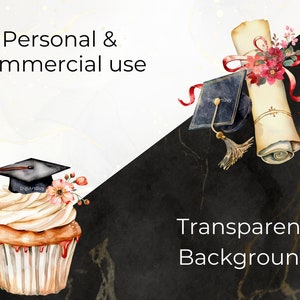 Graduation PNG Bundle Graduation Watercolor Clipart Graduation Girl ...