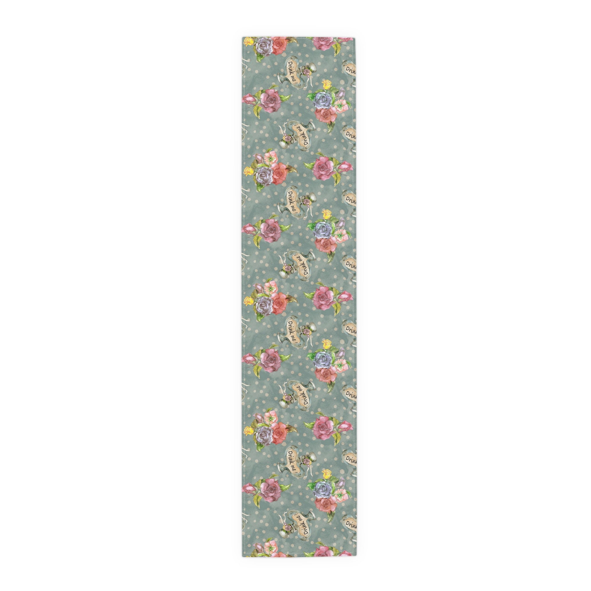 Floral Mad Hatter Tea Party Themed Table Runner, Mad Hatter Table ...