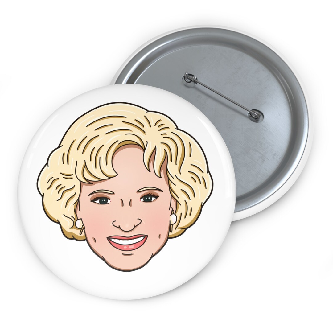 Golden Girls Rose Nylund Pin Buttons in Cartoon Style Art - Etsy
