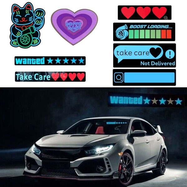 Led Car Light Stickers - Etsy UK