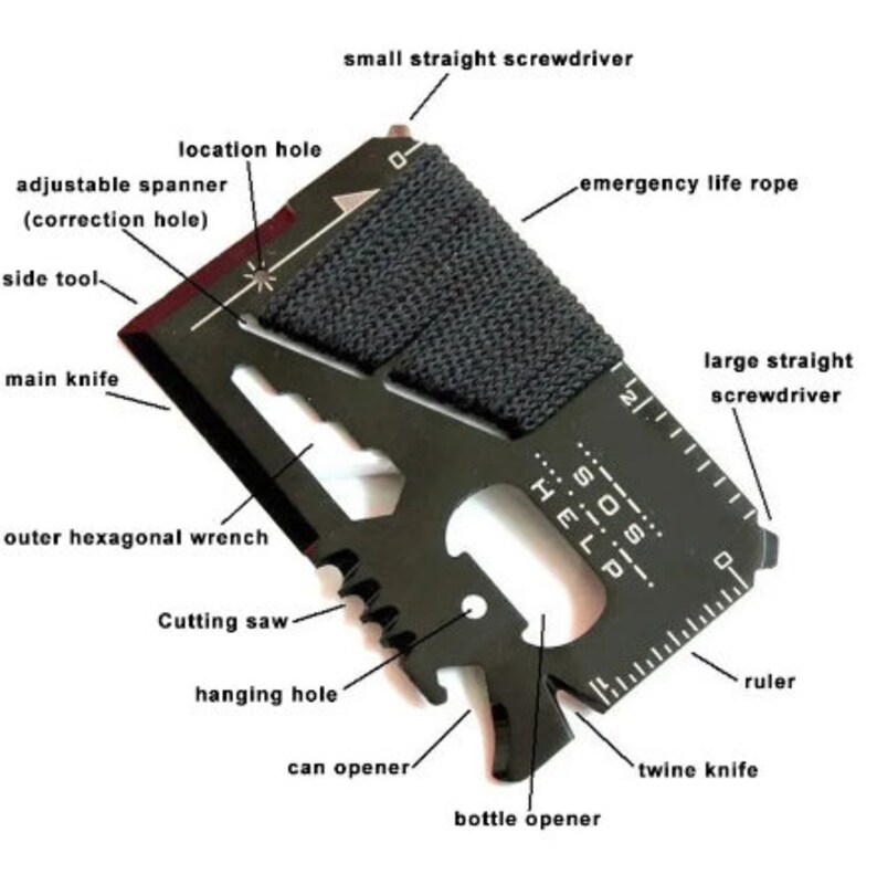 Credit Card Sized Multitool - Etsy