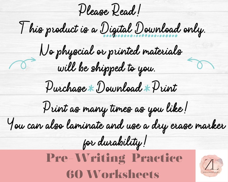 Tracing Practice, Pre-writing Worksheets, Line Tracing, Preschool ...