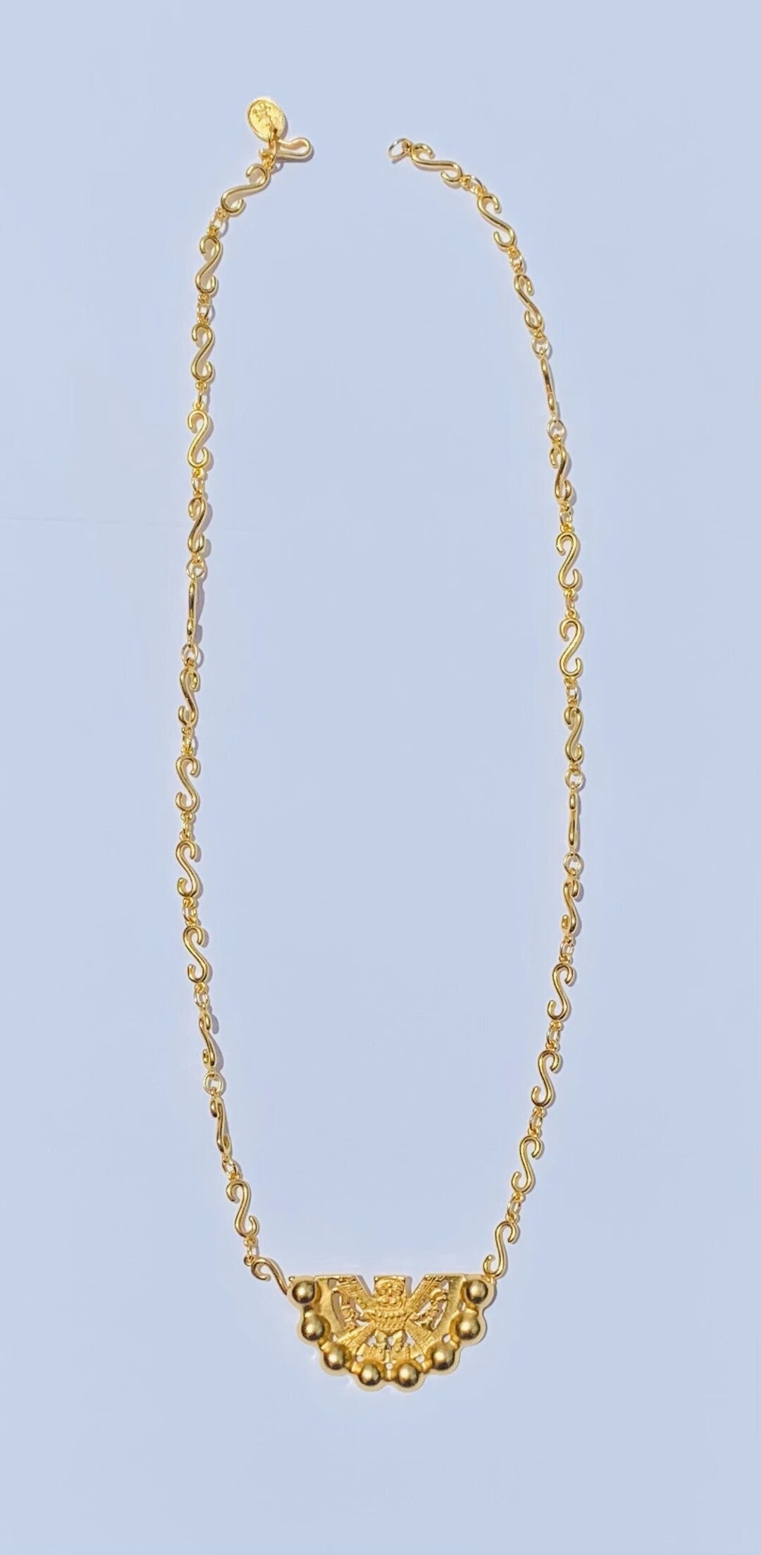 Ccori Peruvian Inca Reproduction Jewelry Viracocha Necklace Gold-plated ...
