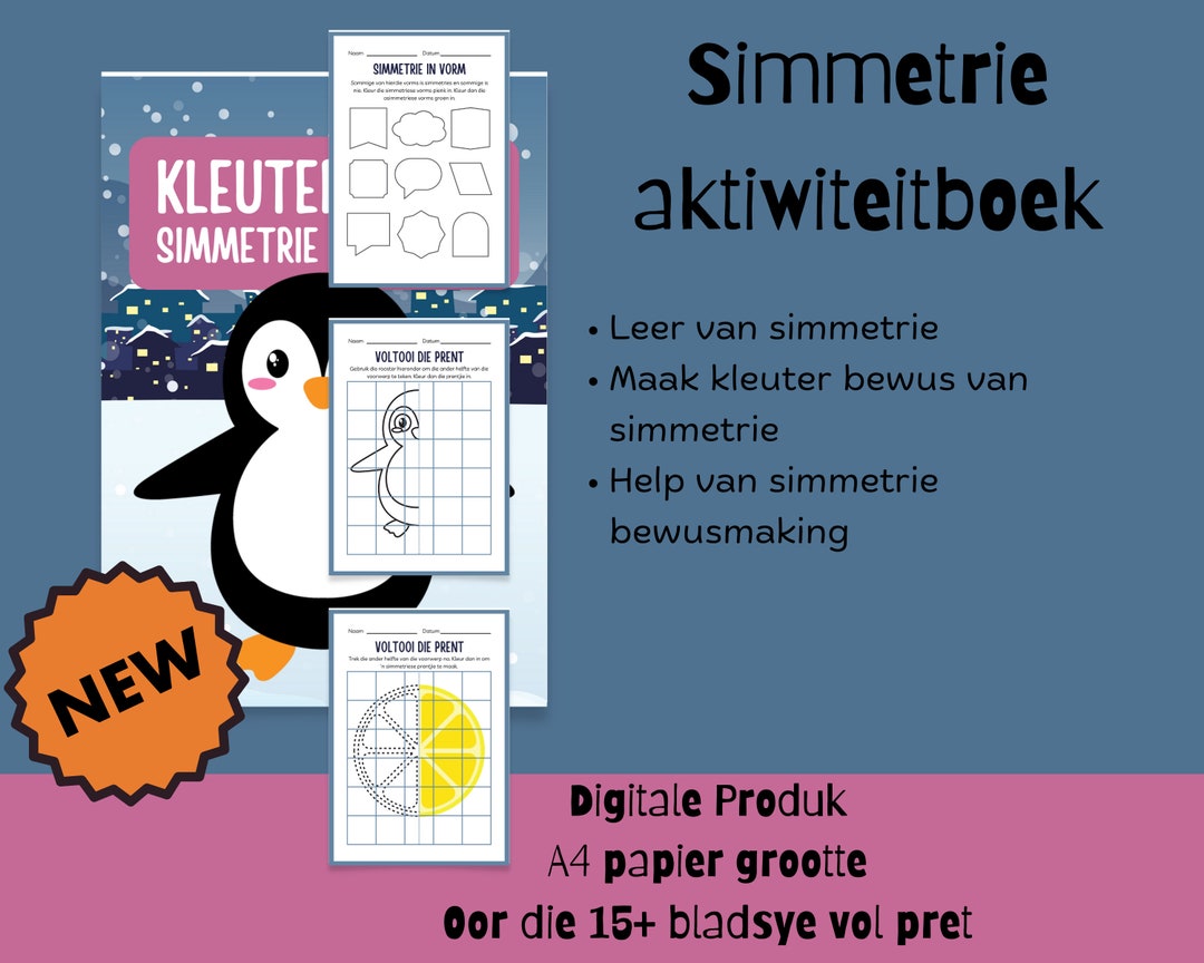 Kleuter Simmetrie Boek Graad R Klaskamer Hulpbronne Simmetrie Lyne ...