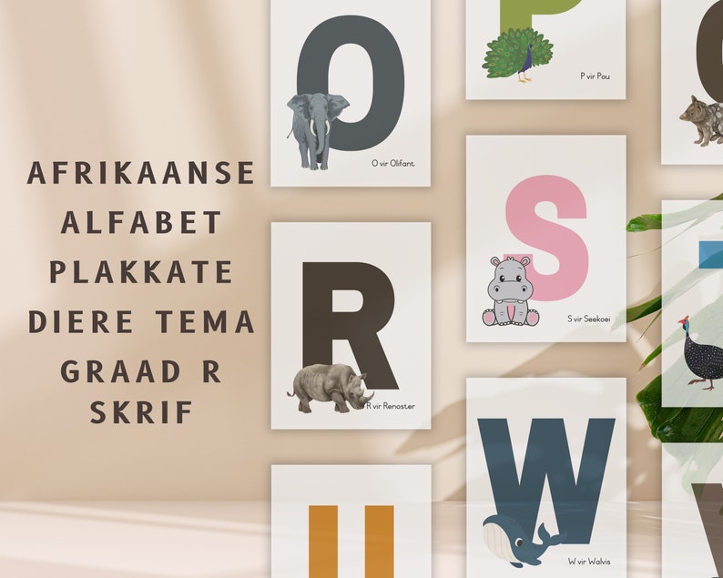 Afrikaans Alfabet Plakkate Klaskamer, Tuisskool Hulpbronne Alfabet ...