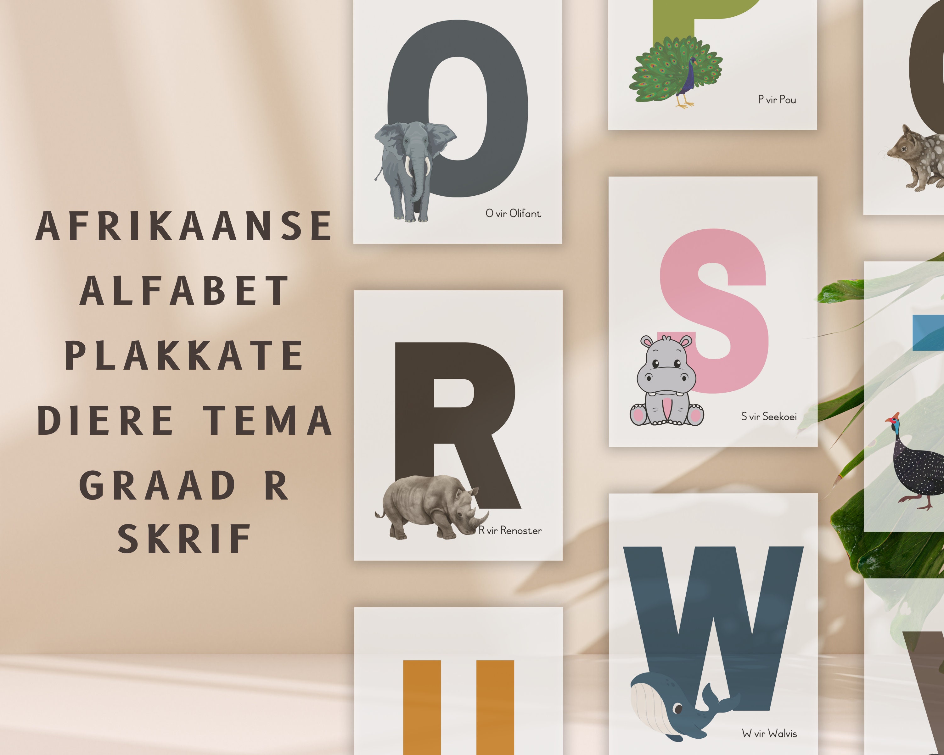 Afrikaans Alfabet Plakkate Klaskamer, Tuisskool Hulpbronne Alfabet ...