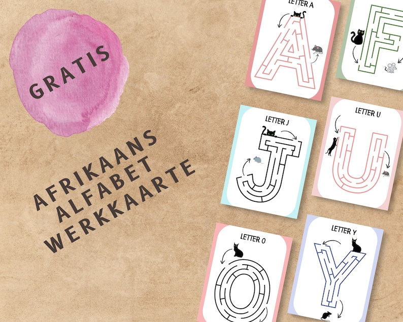 Afrikaans Alfabet Plakkate Klaskamer, Tuisskool Hulpbronne Alfabet ...